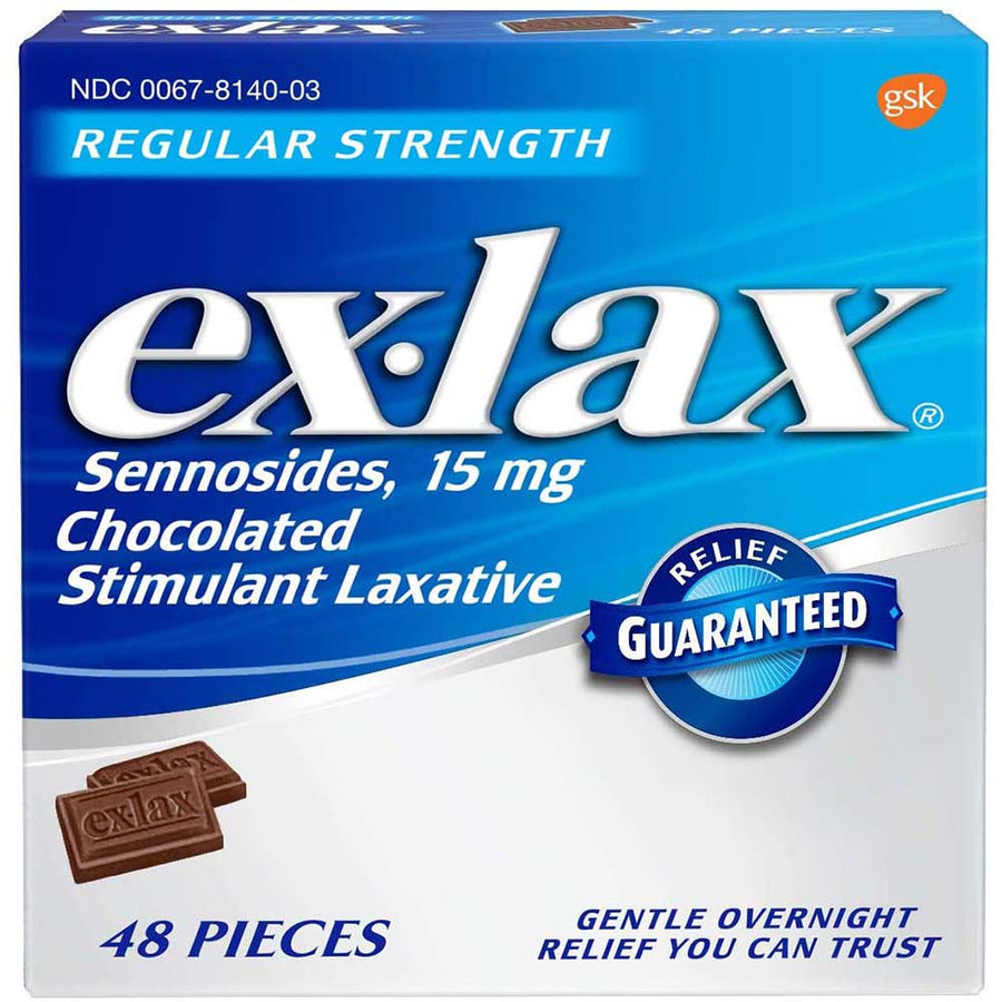 Ex-Lax UK Chocolate Flavour Stimulant Laxative Pieces